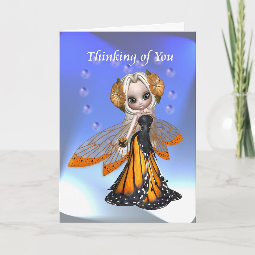 Thinking of You Fairy Card | Zazzle