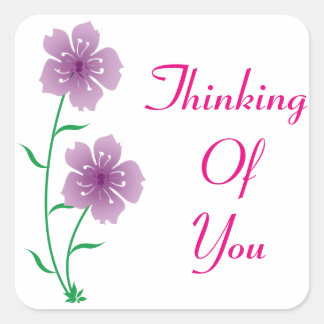 Thinking Of You Stickers | Zazzle