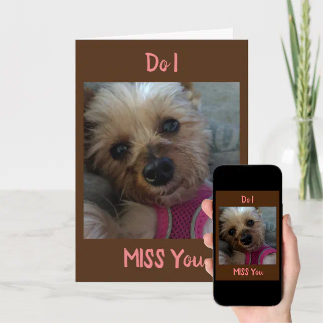 THINKING OF YOU**** MISS YOU TOO! CARD | Zazzle