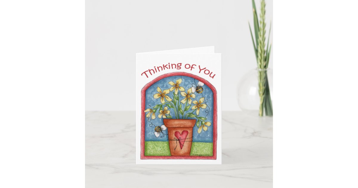 Thinking of You - Note Card | Zazzle