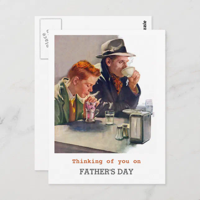 Thinking of you on Father's Day. Postcards | Zazzle