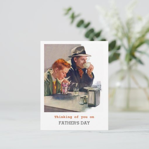 Thinking of you on Father's Day. Postcards | Zazzle
