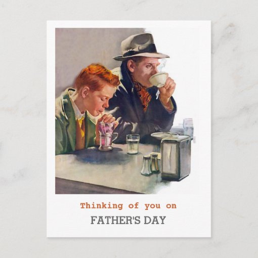 Thinking of you on Father's Day. Postcards | Zazzle