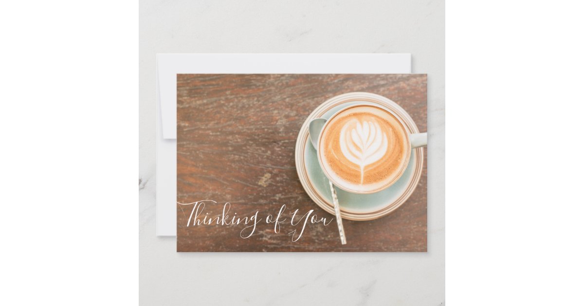 Thinking of You Photo Note Card | Zazzle