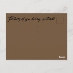 thinking of you postcard | Zazzle