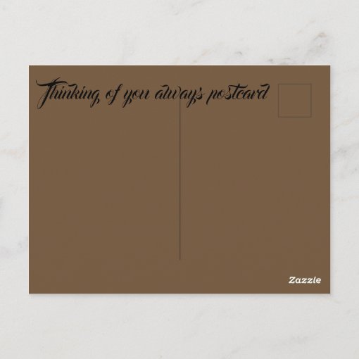 thinking of you postcard | Zazzle