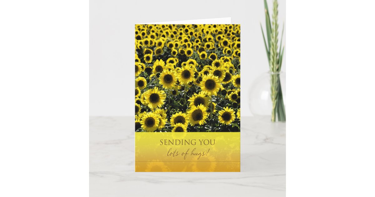 Thinking of You Sunflowers Card | Zazzle