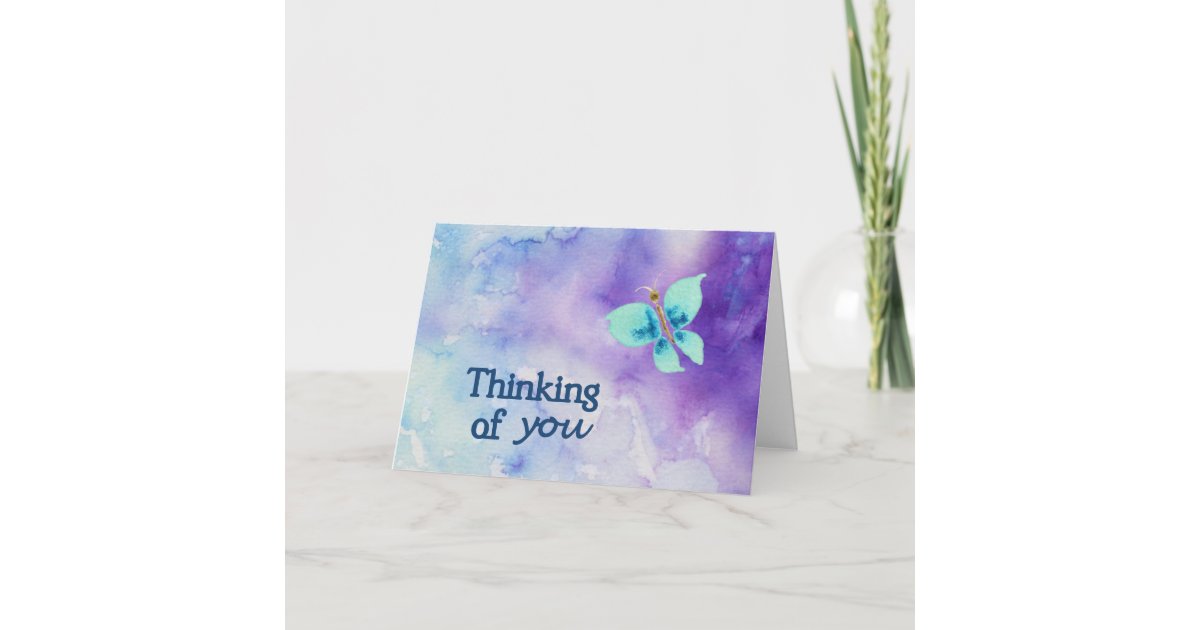 Thinking of You Watercolor Note Cards | Zazzle.com