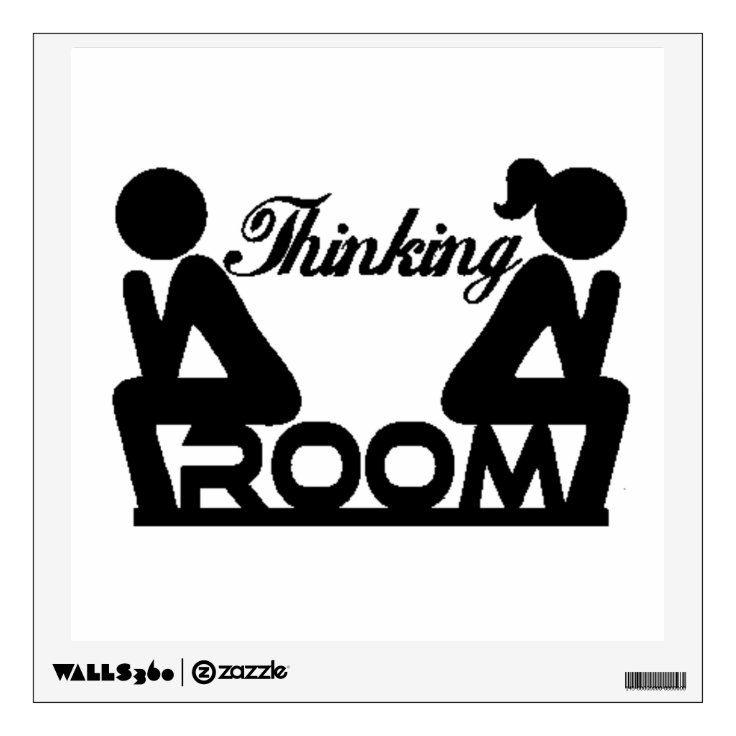 Thinking Room Wall Sticker | Zazzle