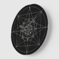 Third Dimensional Sacred Geometry Large Clock | Zazzle