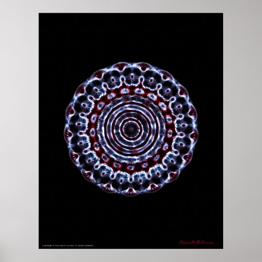 Third Eye Chakra Cymatics Meditation Poster | Zazzle.com