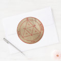 Third Pentacle of Mars Classic Round Sticker | Zazzle
