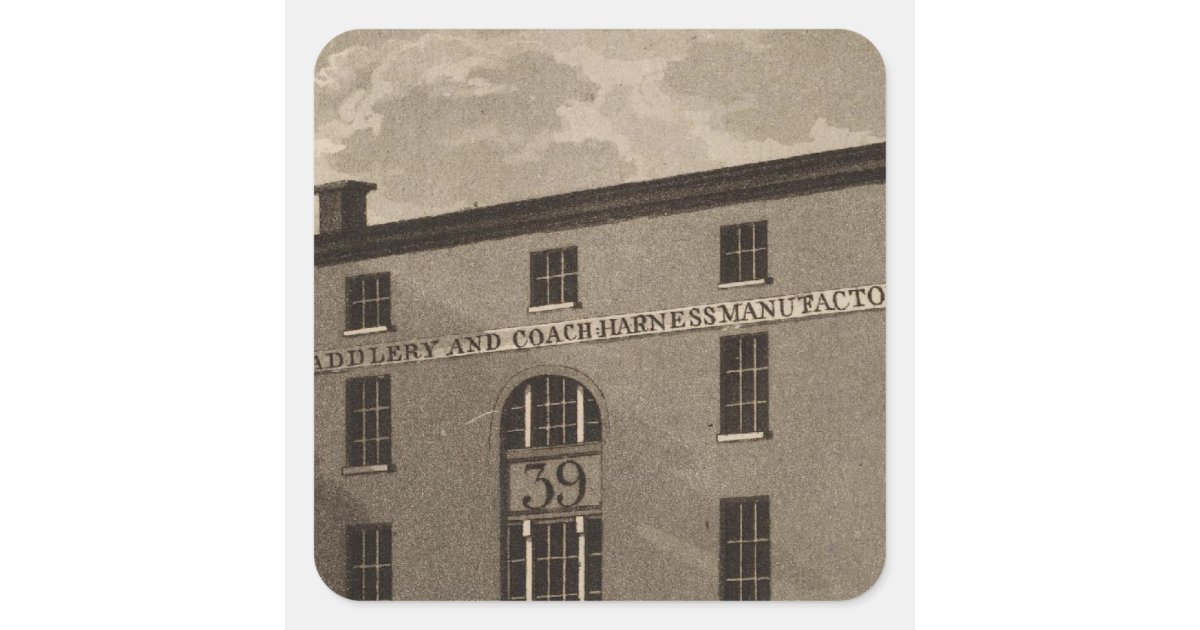 Third Street in Philadelphia Square Sticker | Zazzle