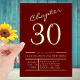 Thirty Red Gold 30th Birthday Party Gold Foil Invitation | Zazzle