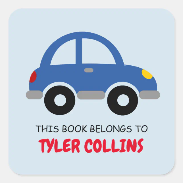 This book belongs to kid's book label stickers | Zazzle