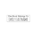 Classical Masculine Frame Ex Libris Bookplate Self-inking Stamp | Zazzle