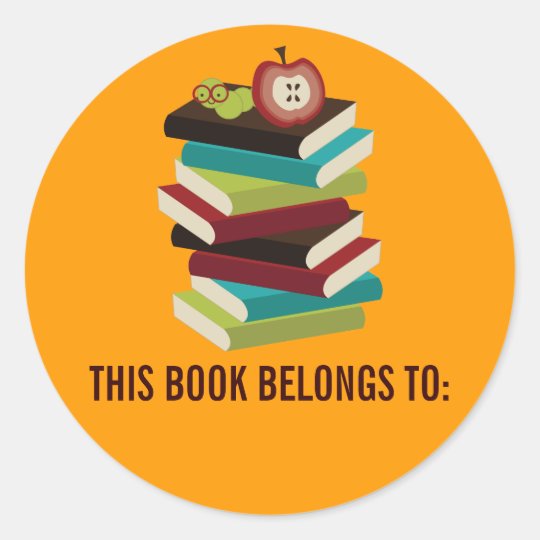 THIS BOOK BELONGS TO Stickers | Zazzle.com