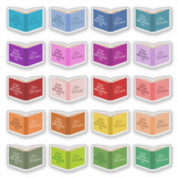 This Book Belongs To Teacher Set 20 Custom Labels | Zazzle