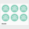 This Business Serves Everyone Classic Round Sticker | Zazzle