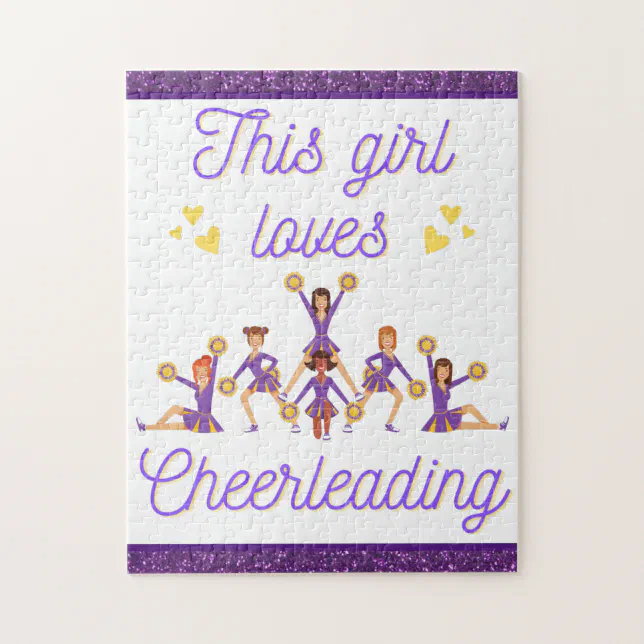 This Girl Loves Cheerleading Jigsaw Puzzle | Zazzle
