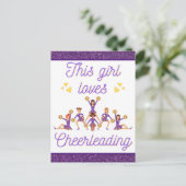 This Girl Loves Cheerleading Postcard | Zazzle