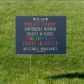 This Home Embraces Diversity Yard Sign | Zazzle