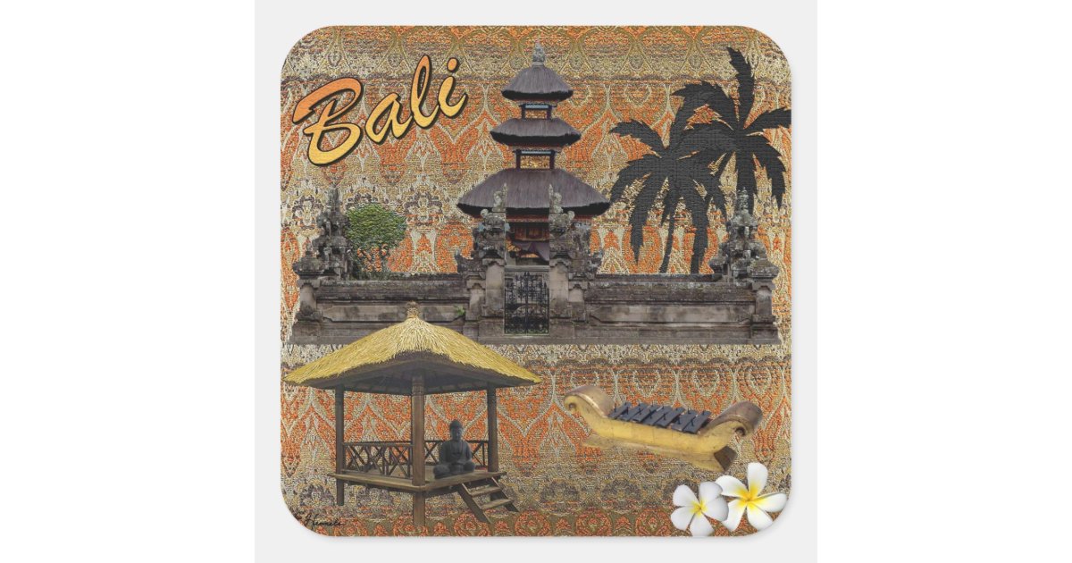 This Is Bali Square Sticker | Zazzle