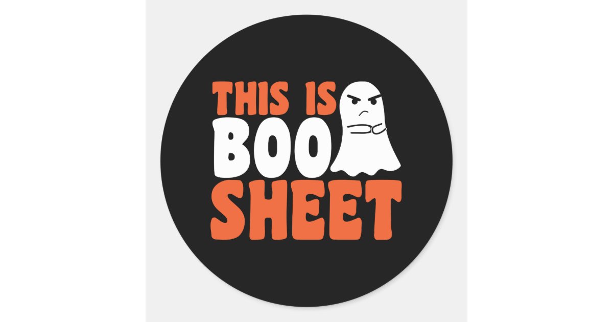 This Is Boo Sheet Ghost Halloween Costume 2024 Classic Round Sticker ...