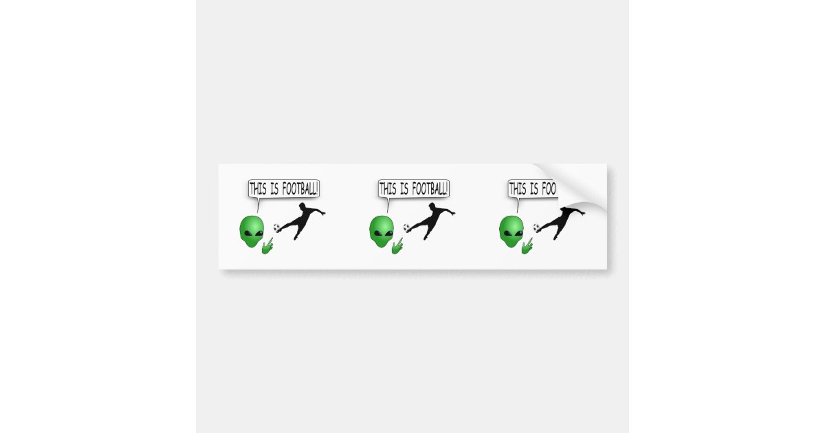 This Is Football Bumper Sticker | Zazzle
