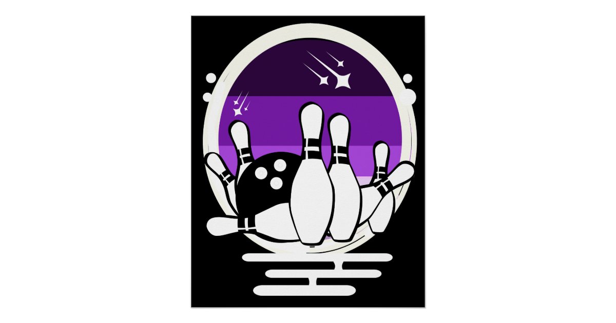 this is how i roll cute bowling poster | Zazzle