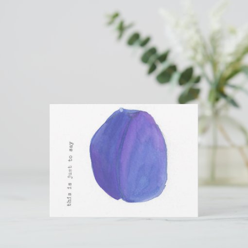 This is just to say... (William Carlos Williams) Postcard | Zazzle