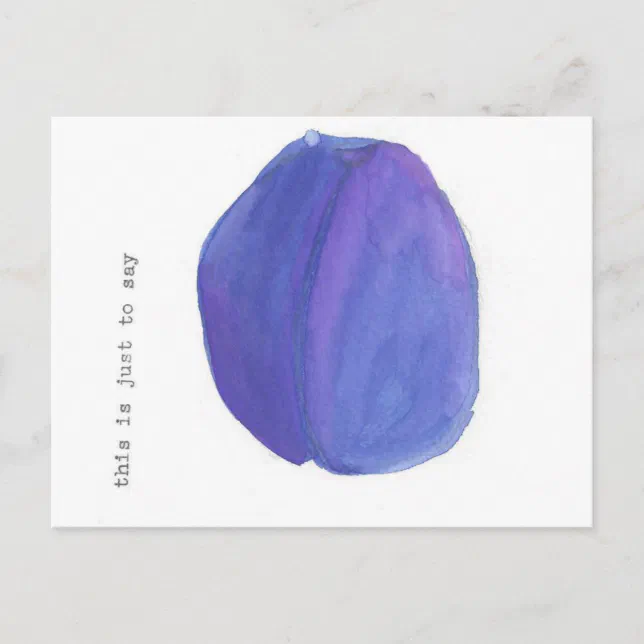 This is just to say... (William Carlos Williams) Postcard | Zazzle