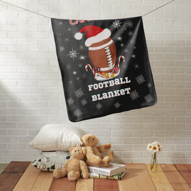 This is My Christmas Football Blanket With Snacks | Zazzle