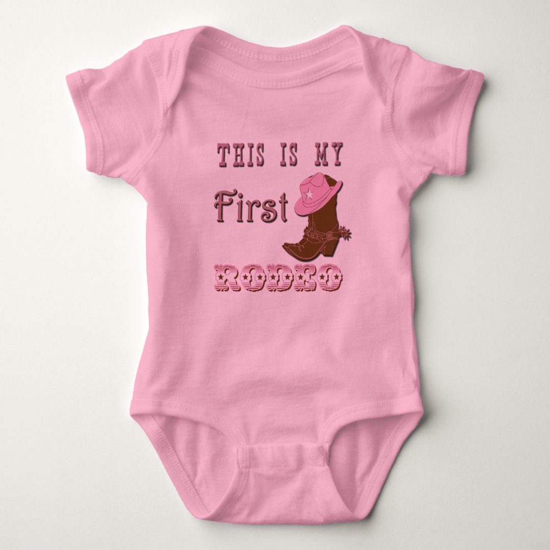 This is my first rodeo girl baby tutu baby bodysuit | Zazzle
