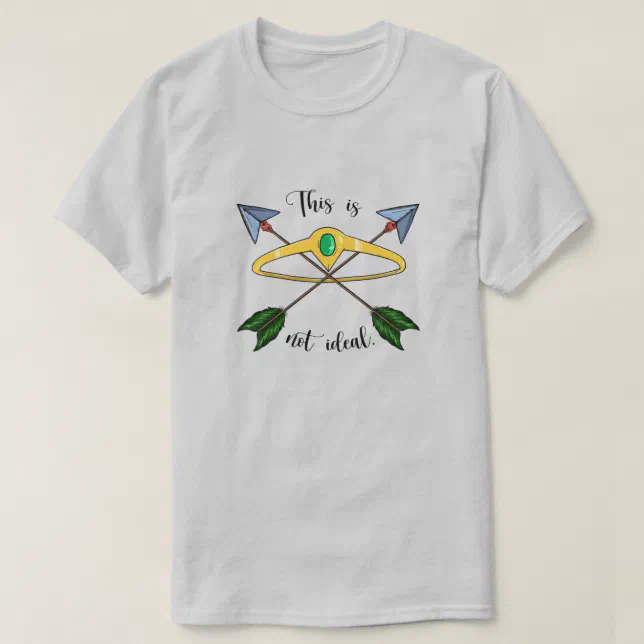 This is Not Ideal T-Shirt – Grey | Zazzle