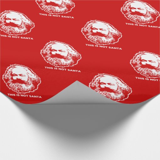 This Is Not Santa Karl Marx Wrapping Paper | Zazzle