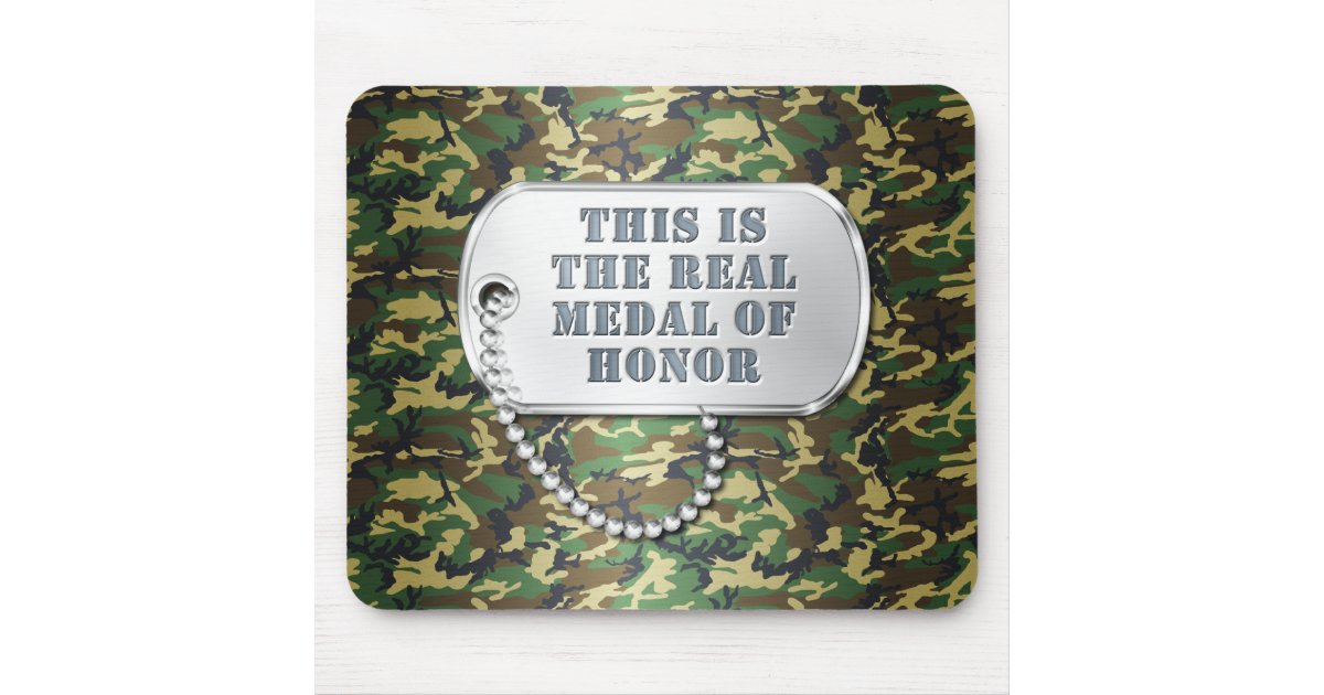 This is the REAL Medal of Honor Mouse Pad | Zazzle