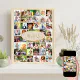 This is Us Photo Collage 40 Square Pictures Cream Poster | Zazzle