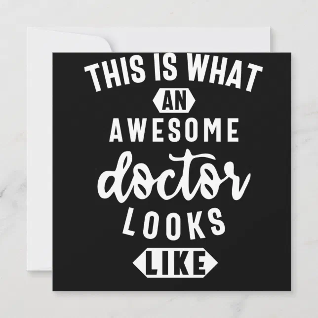 This Is What An Awesome Doctor Looks Like Save The Date | Zazzle