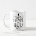 This is What an Awesome Teacher Looks Like Coffee Mug | Zazzle