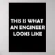 This is What an Engineer Looks Like Poster | Zazzle