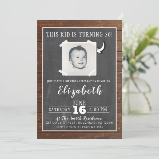 This Kid is turning Adult Photo Invite | Zazzle