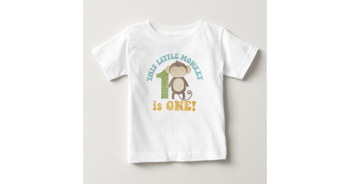 This Little Monkey Baby T-Shirt | Zazzle