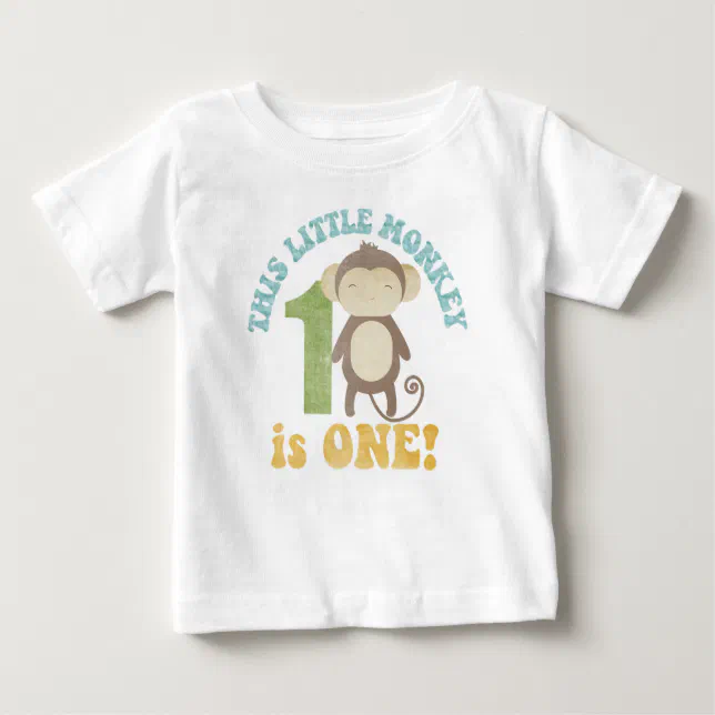 This Little Monkey Baby T-Shirt | Zazzle