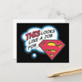 This Looks Like a Job for Superman Postcard | Zazzle