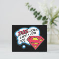 This Looks Like a Job for Superman Postcard | Zazzle