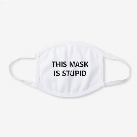 "This Mask Is Stupid" mask | Zazzle
