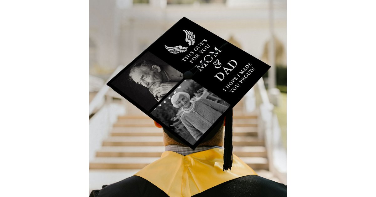 This One's For You! Mom & Dad Graduate Graduation Cap Topper | Zazzle