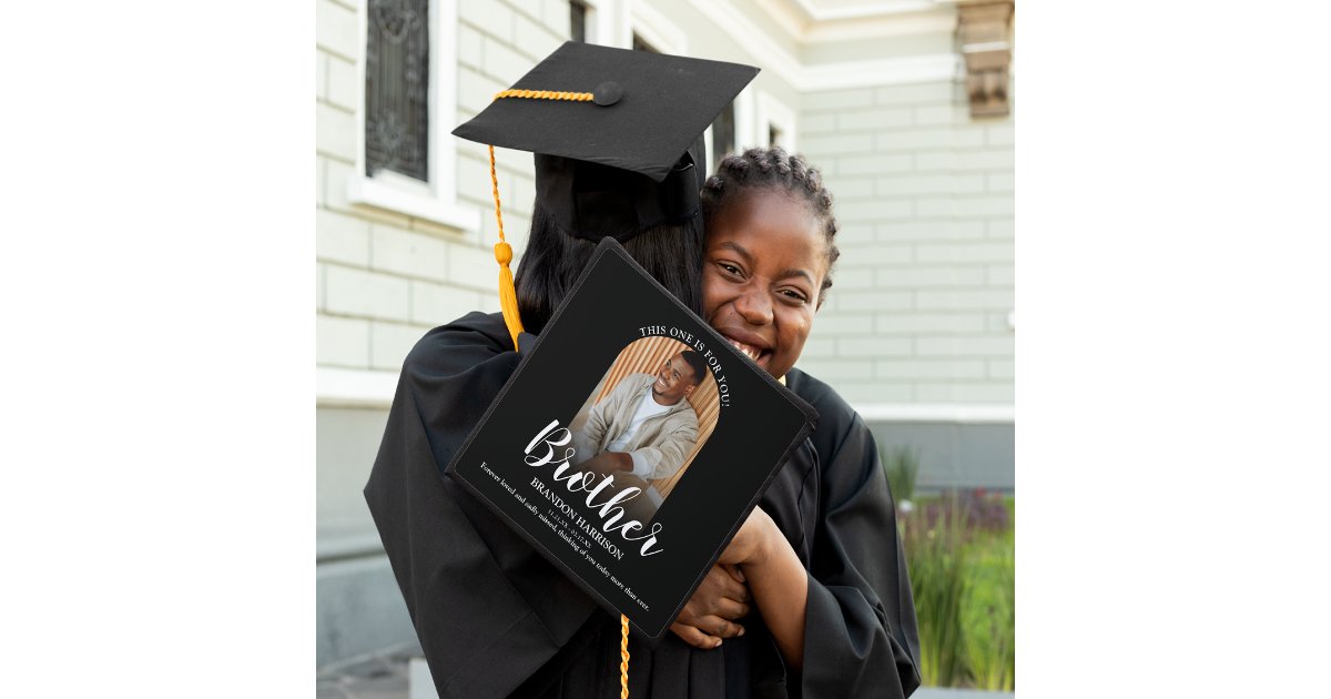 This Ones For You | Photo Memorial Graduation Cap Topper | Zazzle