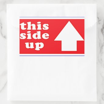 This Side Up Shipping Label | Zazzle